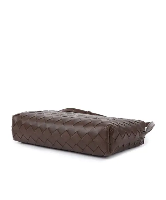 Bottega Veneta Woven Leather Shoulder Bag - Brown