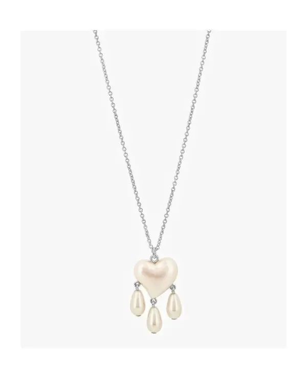 VIVIENNE WESTWOOD Pearl Heart Pendant Necklace