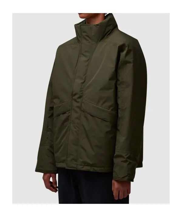 Nanamica Puffer Jacket With High Neck And Zipper Closure