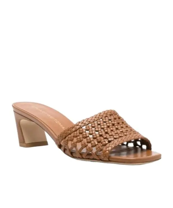 STUART WEITZMAN Woven Open-toe Heeled Sandals