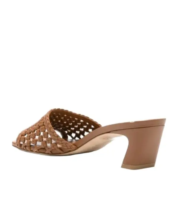 STUART WEITZMAN Woven Open-toe Heeled Sandals