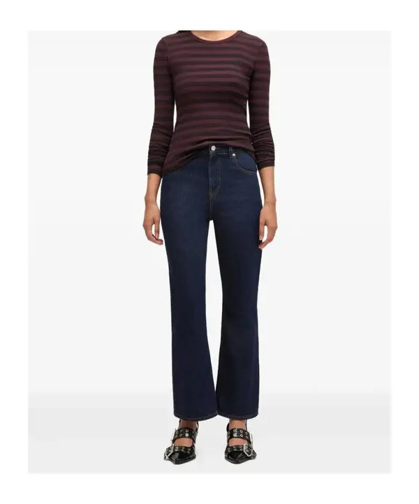 GANNI Mid-waisted Jeans - Blue