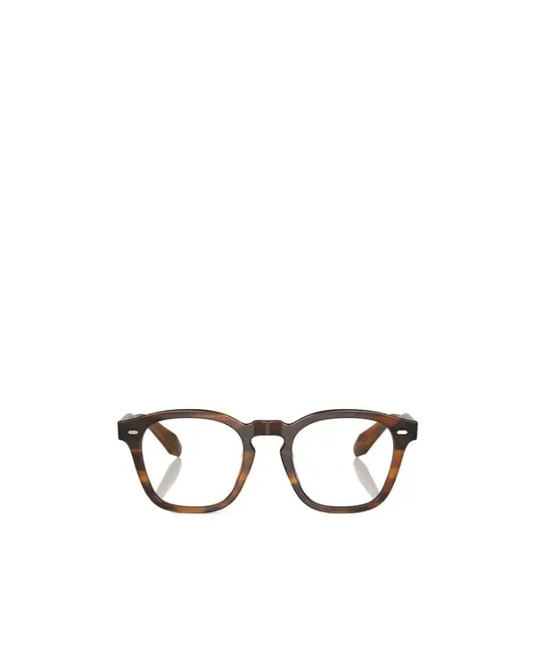 Oliver Spencer N.03 Square-frame Glasses - Brown
