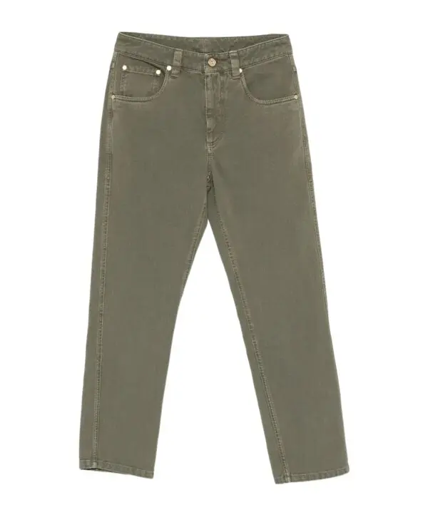 Brunello Cucinelli Five-pocket Jeans - Green