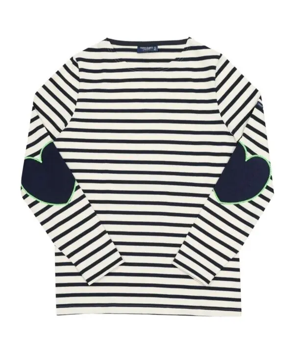 Saint James Long Sleeve Striped T-shirt - White