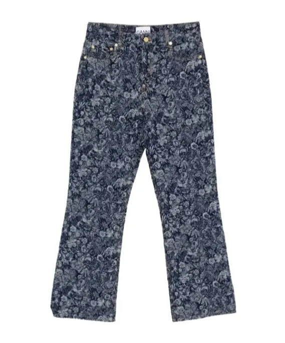 GANNI Floral Print Trousers