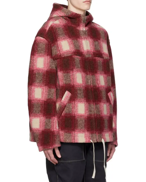 Isabel Marant Étoile Hooded Plaid Zip-up Jacket