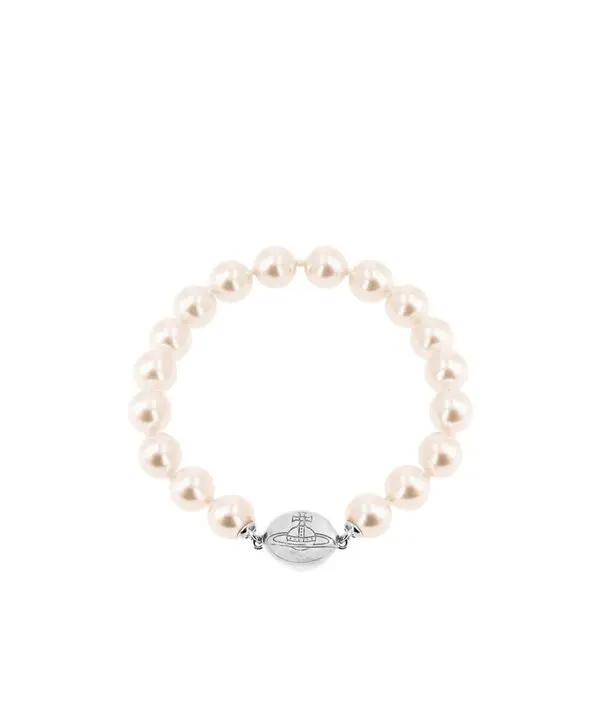 VIVIENNE WESTWOOD Beaded Pearl Bracelet With Orb Charm
