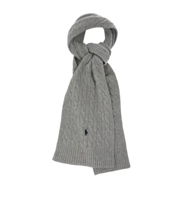 Polo Ralph Lauren Ribbed Scarf - Gray