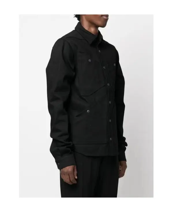 Rick Owens Patch Pocket Cotton Shirt Jacket