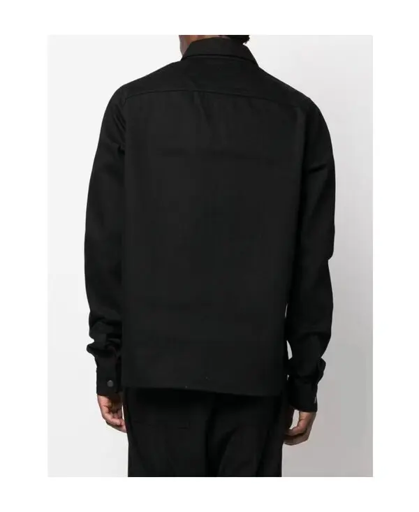 Rick Owens Patch Pocket Cotton Shirt Jacket
