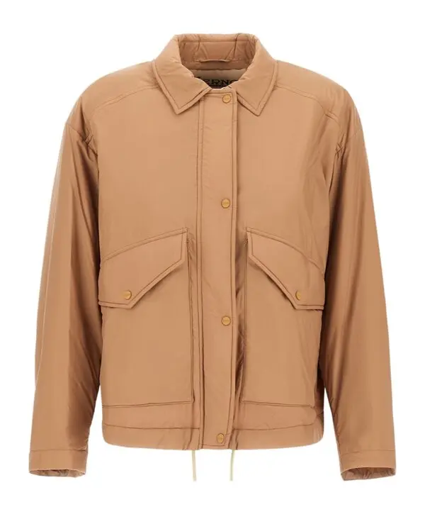 Herno Padded Jacket With Flap Pockets - Nude