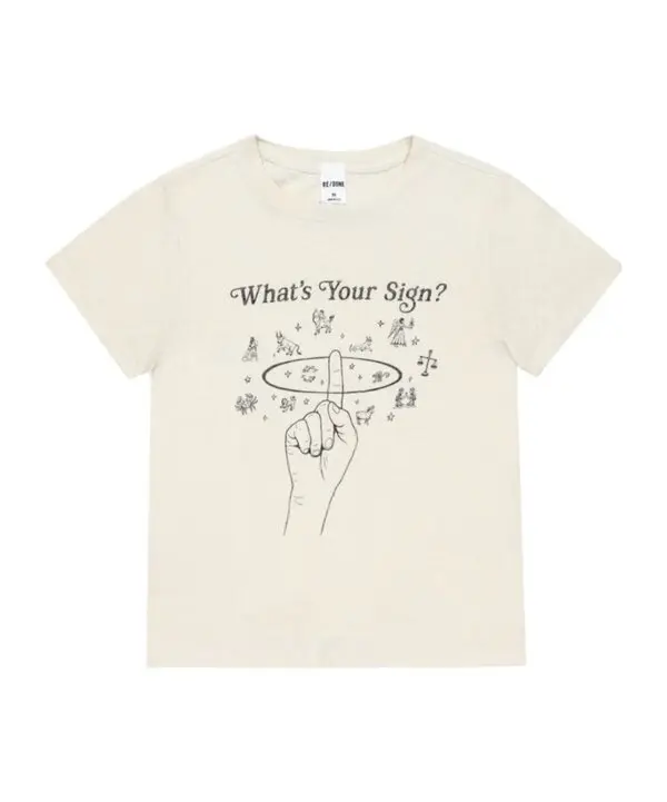 RE/DONE Graphic Print T-shirt - White