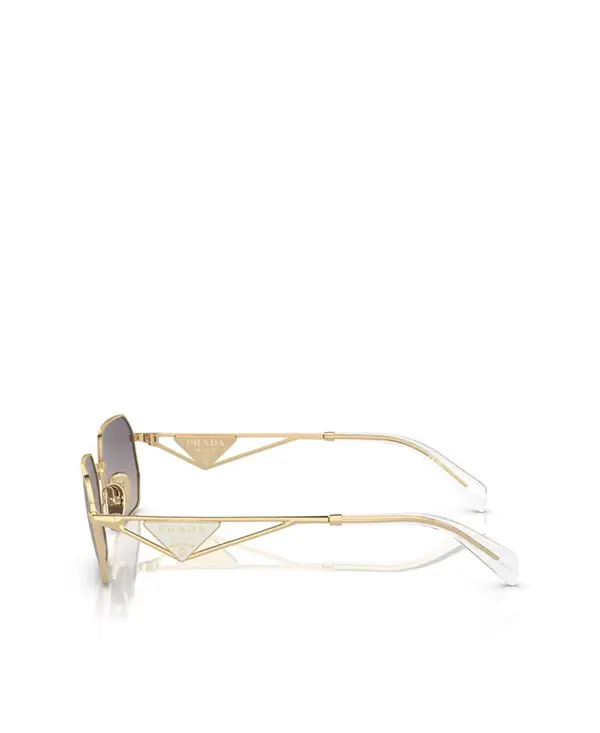Prada Rectangular Frame Sunglasses - Gray