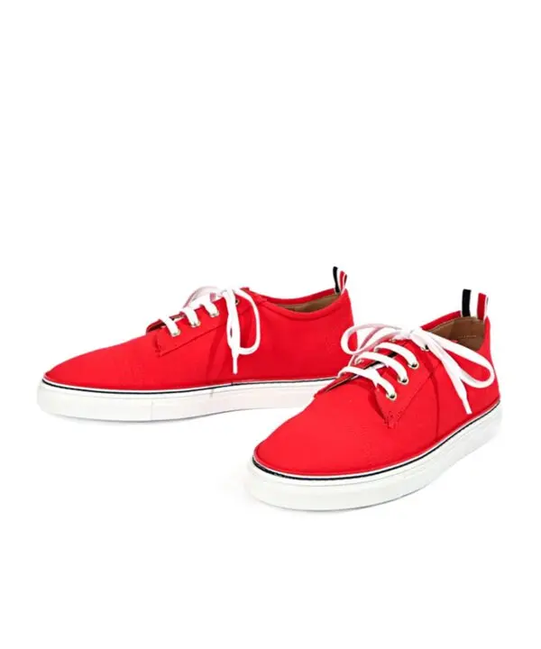 Thom Browne Round Toe Lace Up Athletic Sneakers