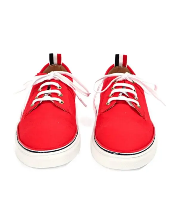 Thom Browne Round Toe Lace Up Athletic Sneakers