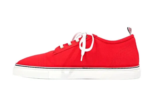 Thom Browne Round Toe Lace Up Athletic Sneakers
