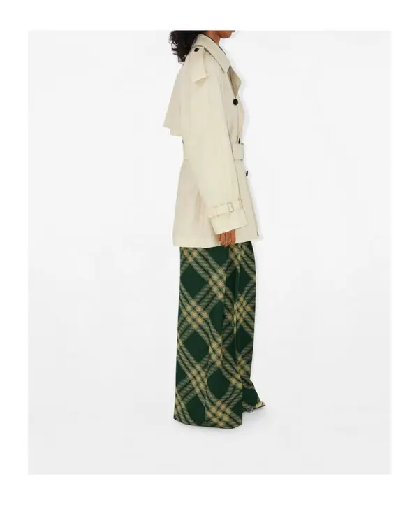 Burberry Double Breasted Belted Trench Coat