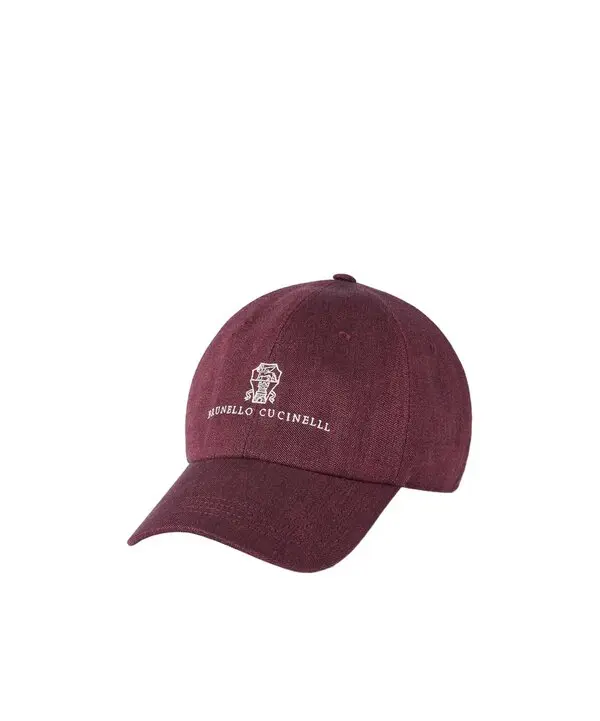 Brunello Cucinelli Embroidered Baseball Cap - Cherry Color