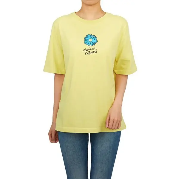 Maison Kitsuné Short Sleeve T-shirt With Graphic Detail