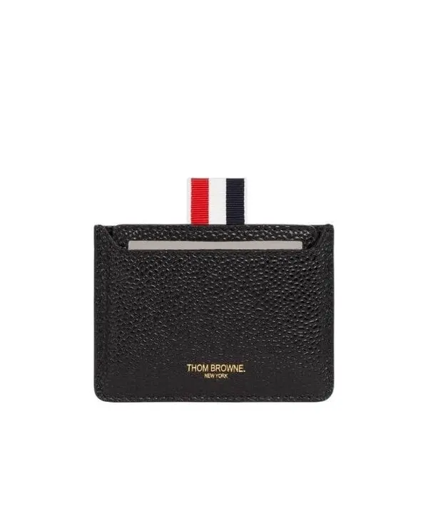 Thom Browne Grosgrain Loop Leather Mirror Case - Black