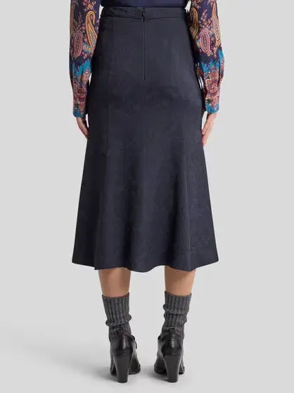Etro Damask-pattern Midi Skirt