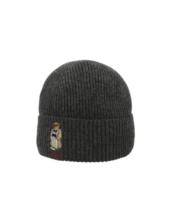 Polo Ralph Lauren Polo Bear Ribbed Beanie - Black