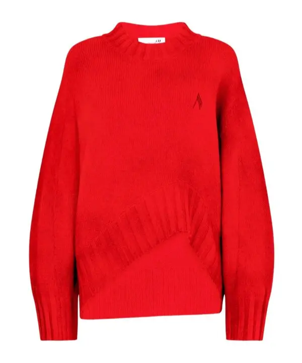 Attico Asymmetric Hem Knitted Sweater