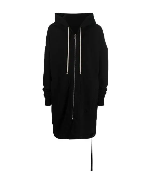 Rick Owens Full Zip Organic Cotton Hoodie