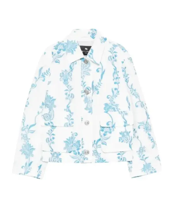 Etro Floral-pattern Pocket Jacket - White