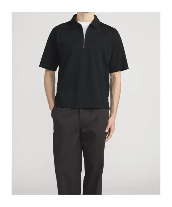 FRAME Zip-fastening Short-sleeve Polo Shirt
