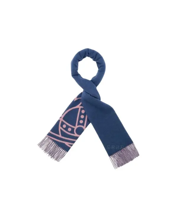 VIVIENNE WESTWOOD Reversible Scarf - Blue