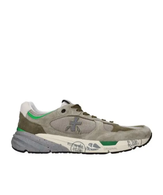 Premiata Lace-up Low-top Sneakers With Logo Detailing