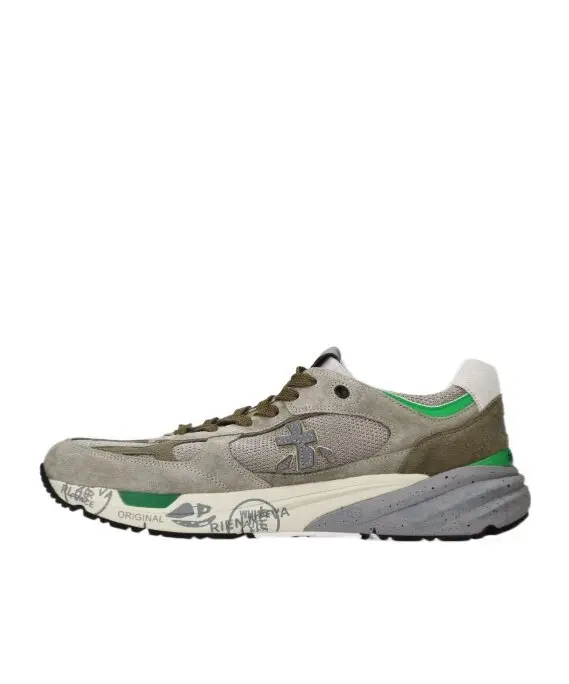 Premiata Lace-up Low-top Sneakers With Logo Detailing