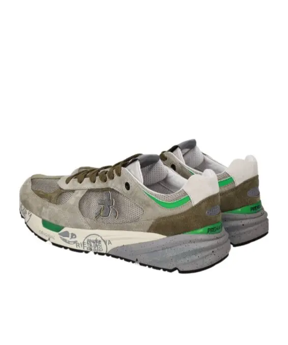 Premiata Lace-up Low-top Sneakers With Logo Detailing