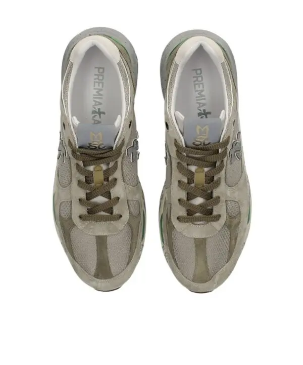 Premiata Lace-up Low-top Sneakers With Logo Detailing