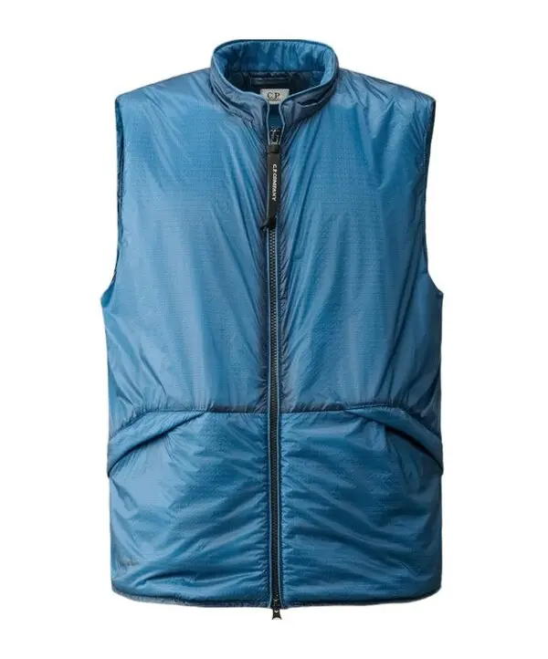 C.P. COMPANY Zip Up Vest - Blue