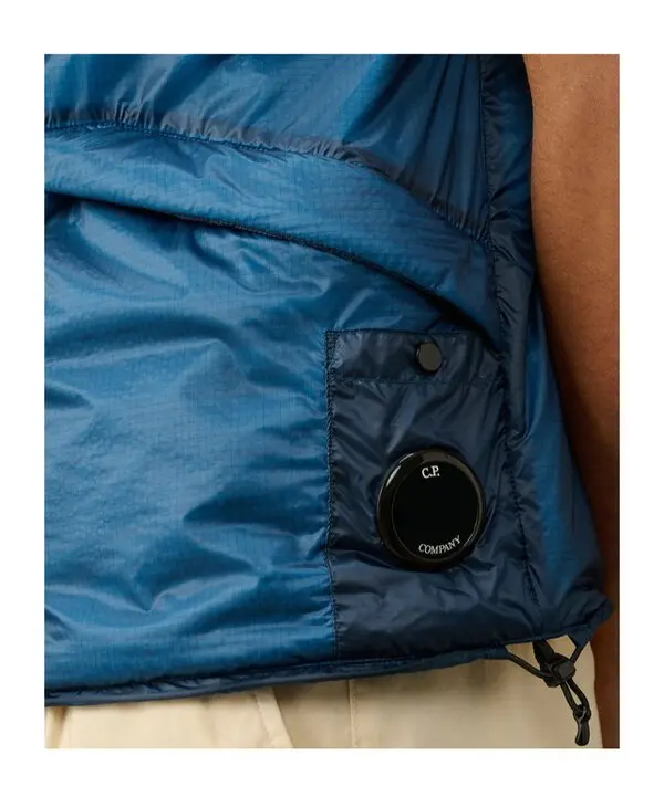 C.P. COMPANY Zip Up Vest - Blue