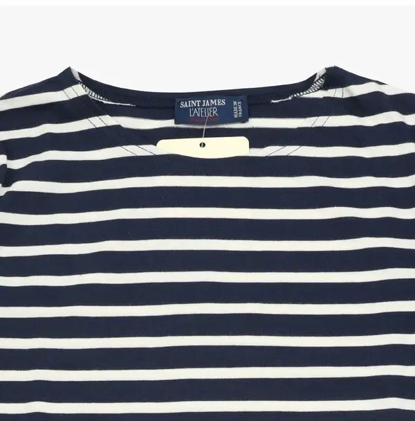 Saint James Striped Long Sleeve Crewneck T-shirt
