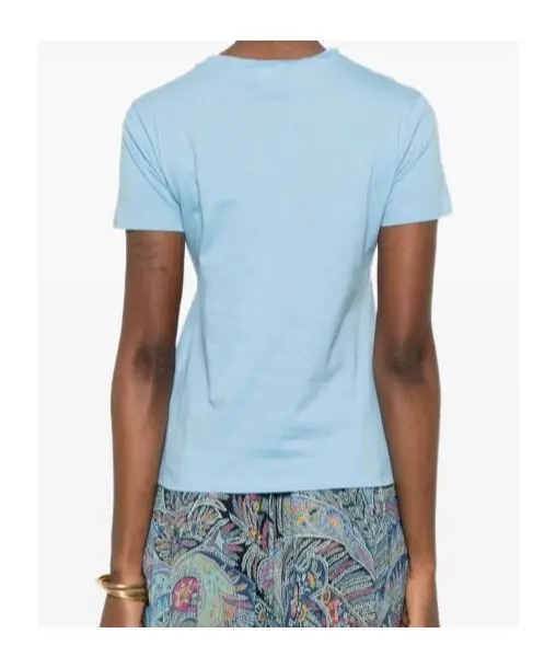Etro Paisley Printed Crewneck T-shirt - Blue