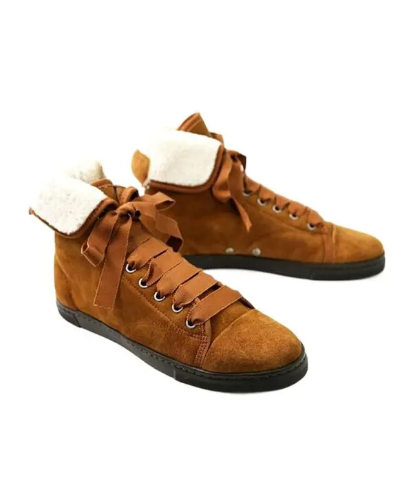 LANVIN Wool High-top Sneakers