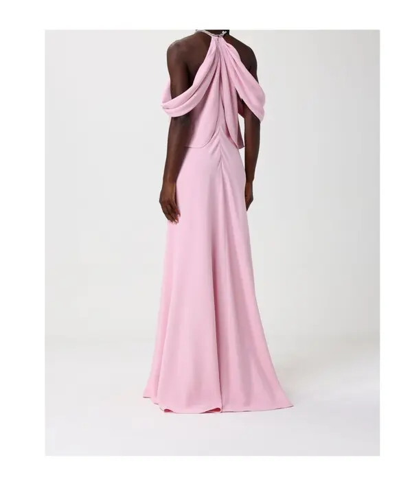 Alberta Ferretti Off-the-shoulder Bow Embellished Maxi Dress