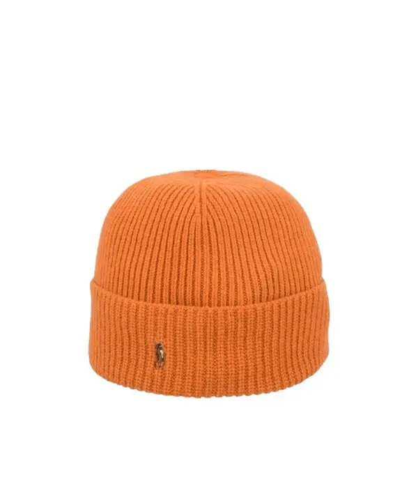 Polo Ralph Lauren Ribbed Beanie - Orange