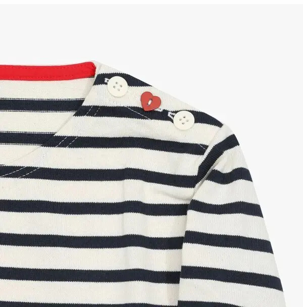 Saint James Striped Long Sleeve Crewneck T-shirt