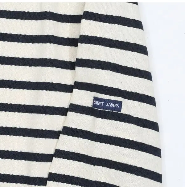 Saint James Striped Long Sleeve Crewneck T-shirt