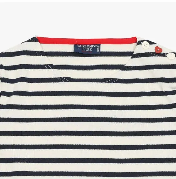 Saint James Striped Long Sleeve Crewneck T-shirt