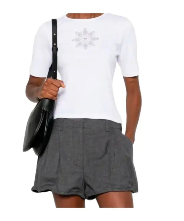 TWINSET Embroidered Floral T-shirt