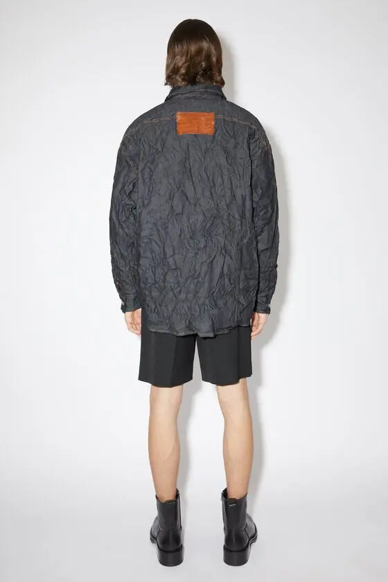 Acne Studios Crinkled Denim Shirt Jacket