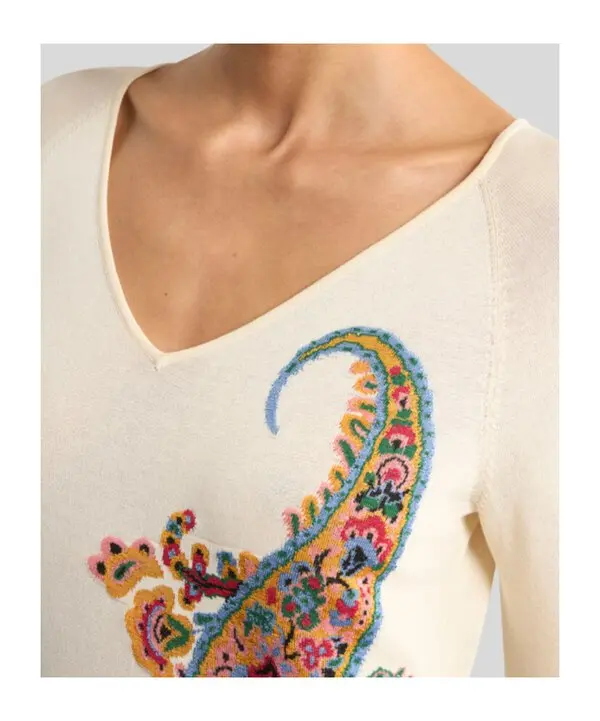 Etro Paisley Motif Long-sleeved T-shirt