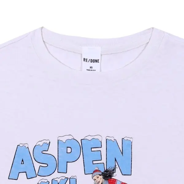 RE/DONE Aspen Ski Spree Printed T-shirt
